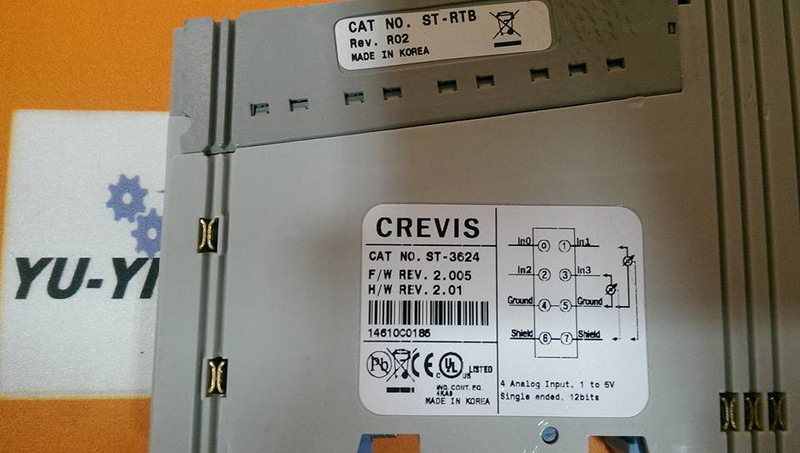 CREVIS ST-3624 ANALOG INPUT 4 CHANNELS MODULE - PLC DCS SERVO Control MOTOR POWER SUPPLY IPC ROBOT